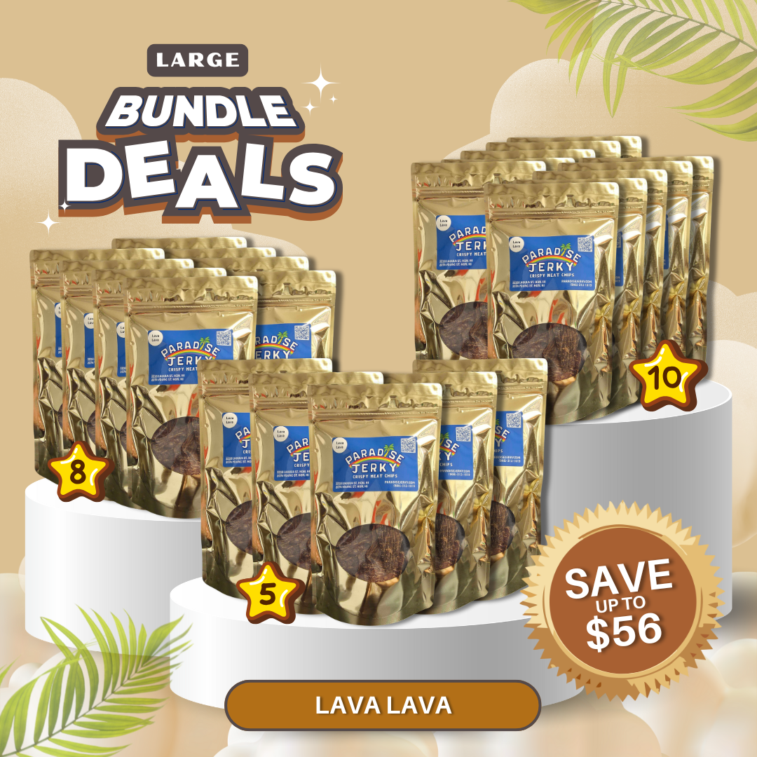 [LARGE] Lava Lava Bundle Packs – Paradise Jerky